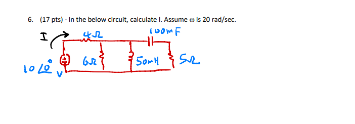 Solved 5. (17 pts) - In the below circuit, the switch has | Chegg.com