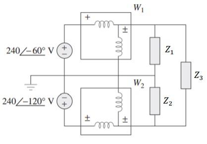 Solved For the three-wire circuit shown in Figure, determine | Chegg.com