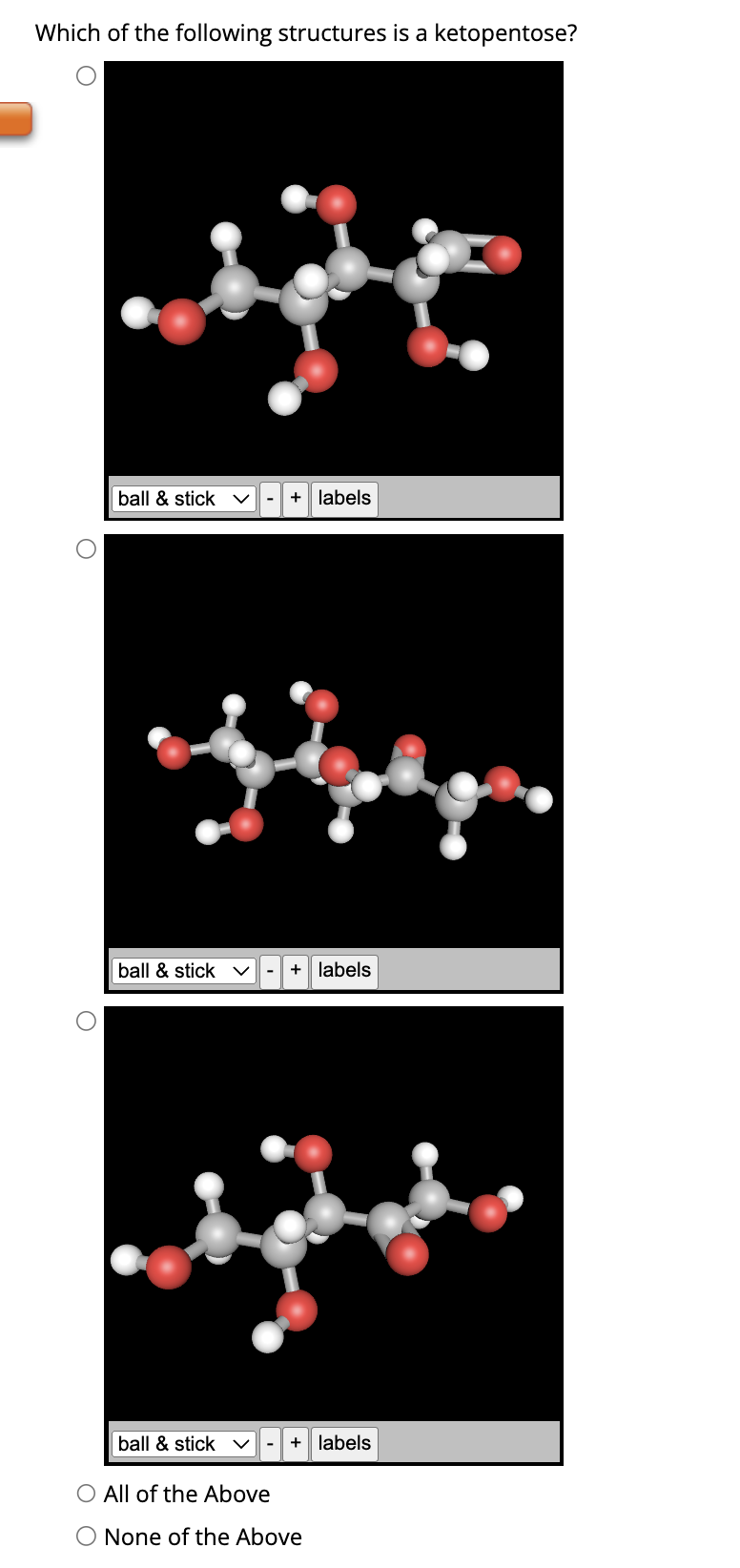 Solved Which of the following structures is a ketopentose? | Chegg.com