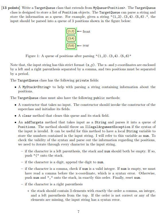 Solved For the first part, you will write several classes to | Chegg.com