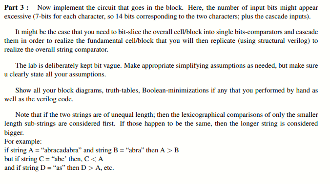 please, part 1 has to be done using verilog. part two | Chegg.com