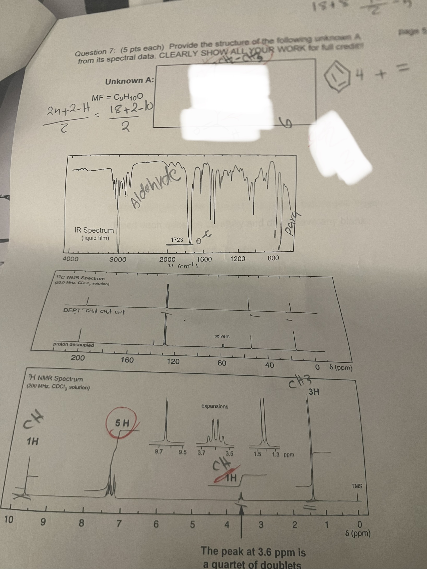Solved Question 7: (5 pts each) Provide the structure of the | Chegg.com