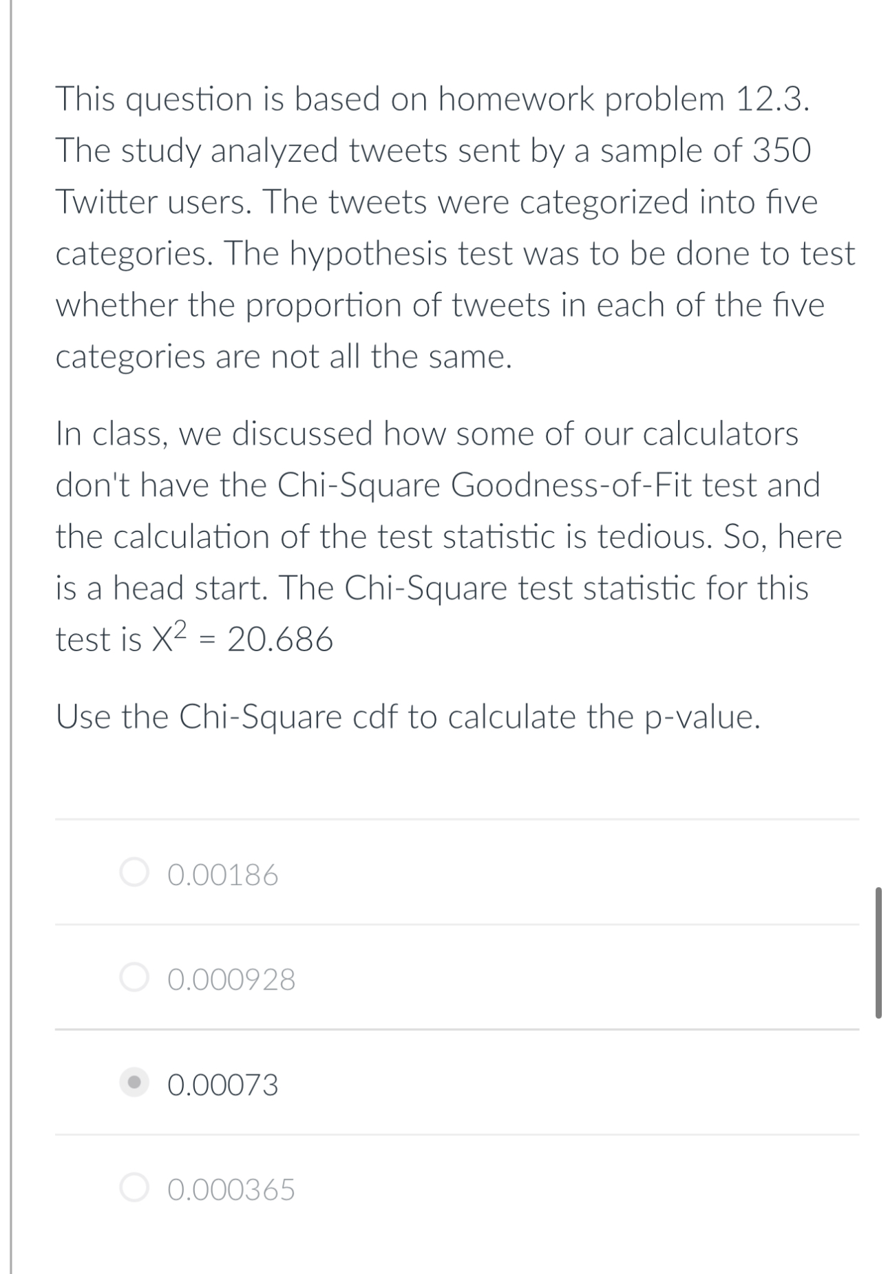 This question is based on homework problem 12.3. The | Chegg.com