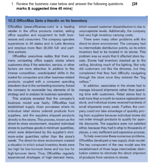 Solved a.Provide a list of operations modules and its IT | Chegg.com