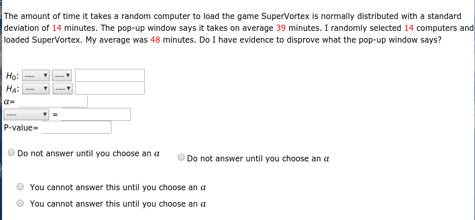 Solved The amount of time it takes a random computer to load | Chegg.com