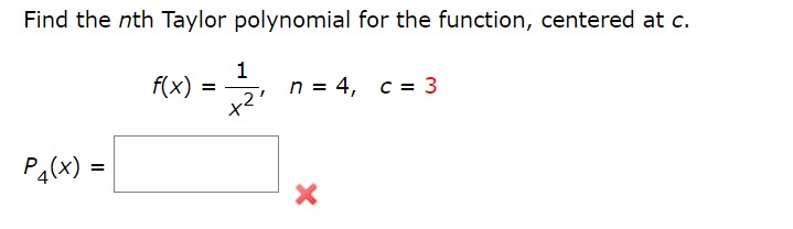 Find the nth Taylor polynomial for the function, | Chegg.com