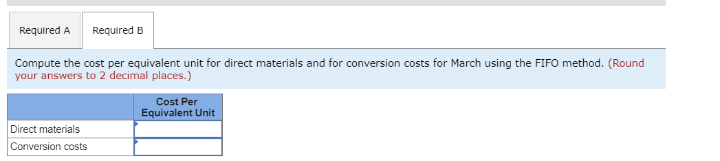 Solved Compute the cost per equivalent unit for direct | Chegg.com