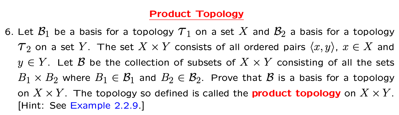 Solved 6. Let B1 be a basis for a topology τ1 on a set X and | Chegg.com