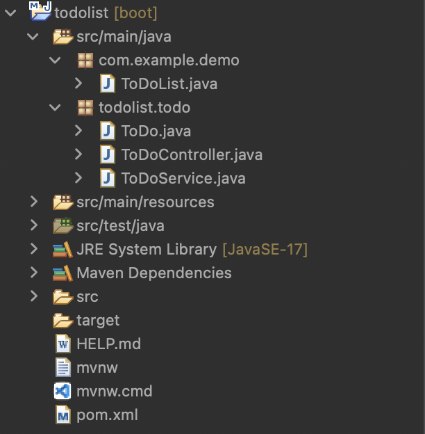 Solved Todolist Boot ∨srcmainjava H H Comexampledemo 