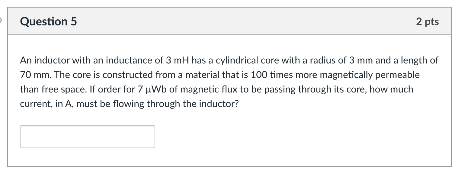 Solved An inductor with an inductance of 3mH has a | Chegg.com
