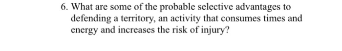 Solved What are some of the probable selective advantages to | Chegg.com