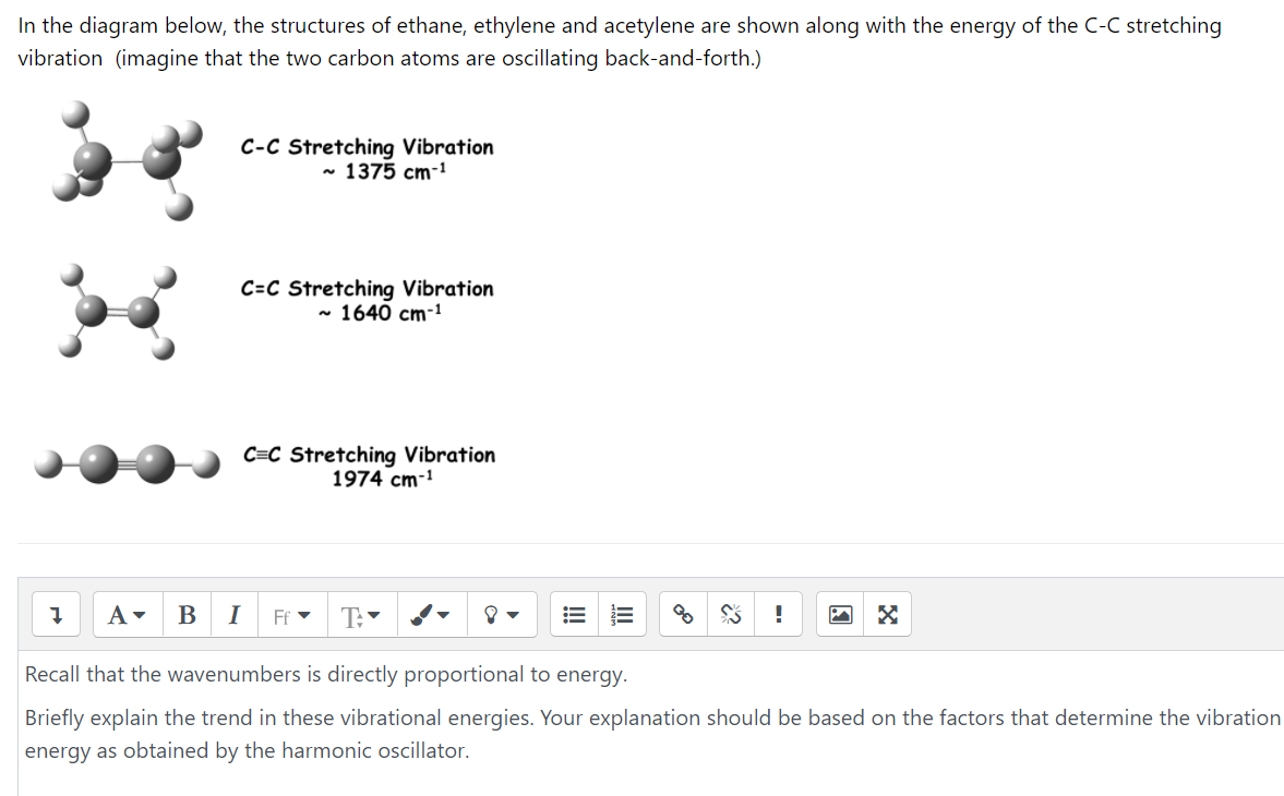Solved In the diagram below, the structures of ethane, | Chegg.com
