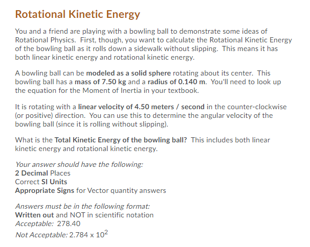 Solved Rotational Kinetic Energy You and a friend are | Chegg.com