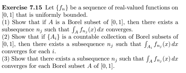 Solved Exercise 7.15 Let {fn} be a sequence of real-valued | Chegg.com