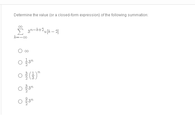 Solved Determine the value (or a closed-form expression) of | Chegg.com