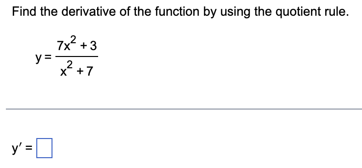 Solved Find the derivative of the function by using the | Chegg.com