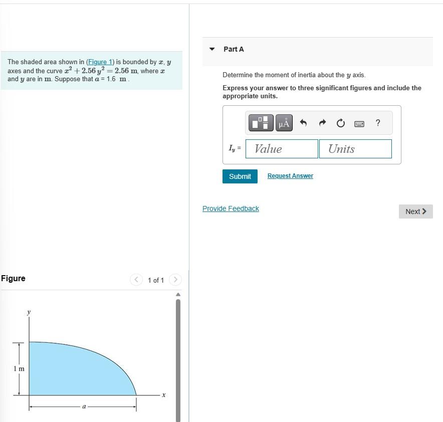 Solved The shaded area shown in is bounded by x,y axes and | Chegg.com