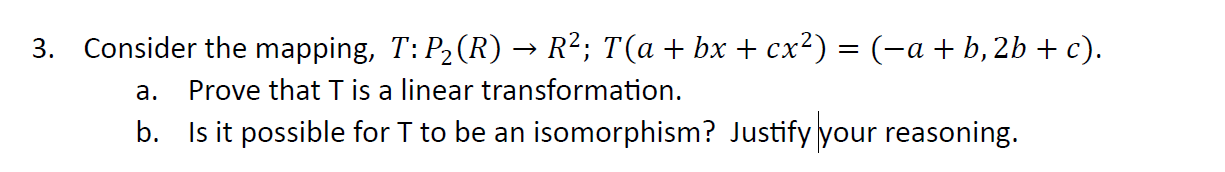 Solved 3. Consider the mapping, | Chegg.com