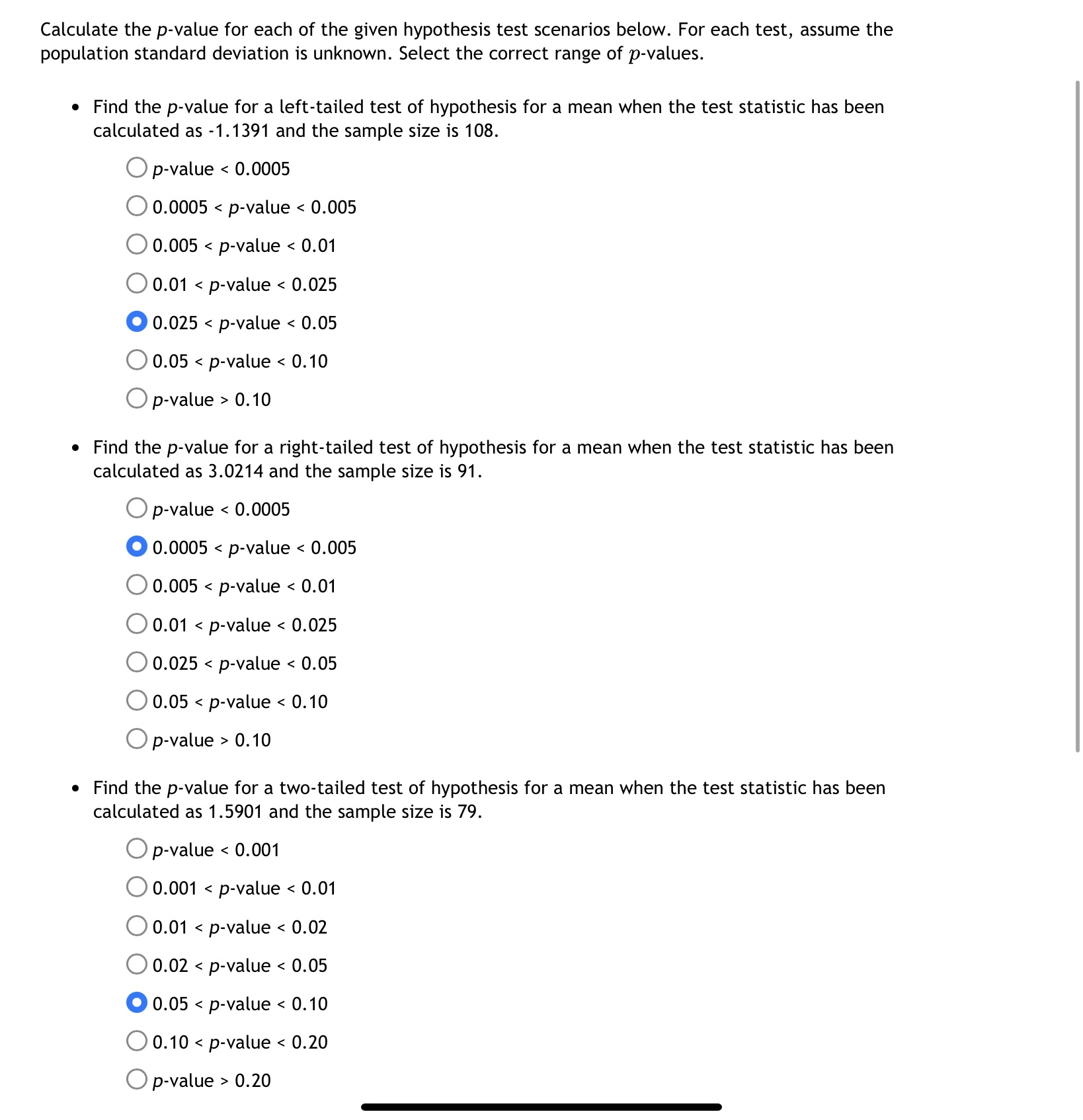 Solved \r\nCalculate the critical \\( t \\)-value(s) for | Chegg.com