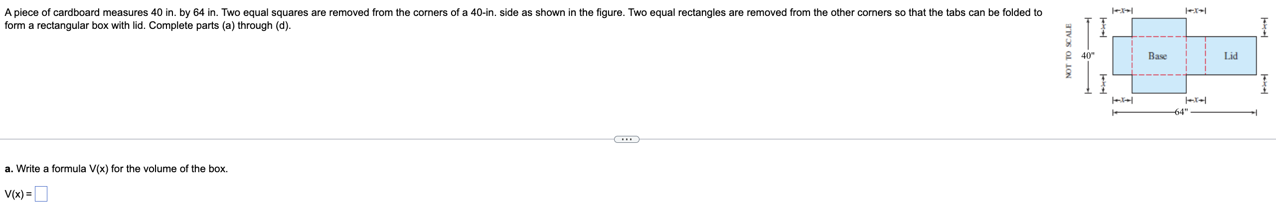 Solved form a rectangular box with lid. Complete parts (a) | Chegg.com