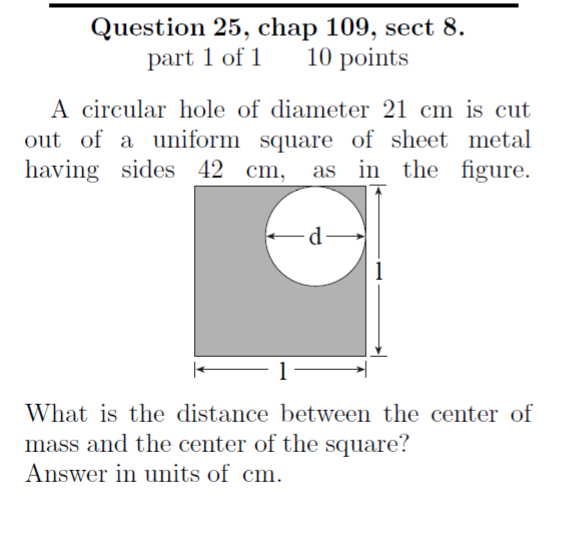 Solved Question 25, chap 109, sect 8. part 1 of 1 10 points | Chegg.com