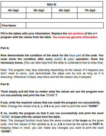 part1 Id should be used is 1511108042 for the | Chegg.com