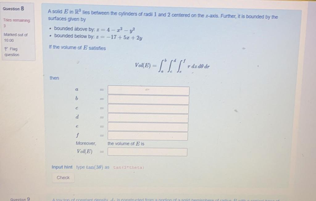 Solved Question 8 Aslid E in R les between the ofinders of | Chegg.com