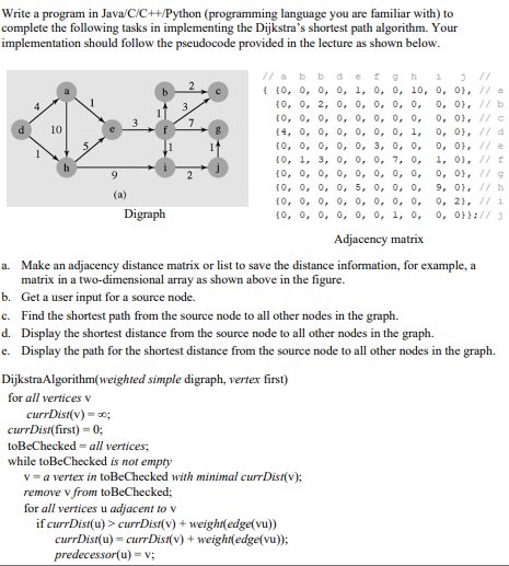 Solved Write A Program In Javaccpython Programming 