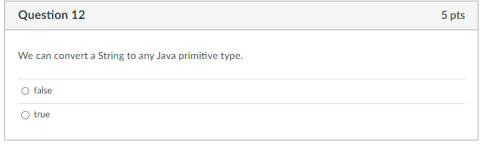 Solved Question 11 5 pts Delimiters are unnecessary if we | Chegg.com Solved Question 11 5 pts Delimiters are unnecessary if we | Chegg.com
