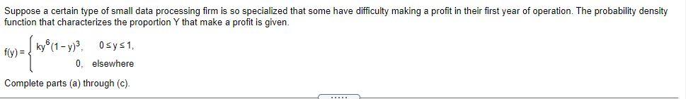 Suppose a certain type of small data processing firm | Chegg.com
