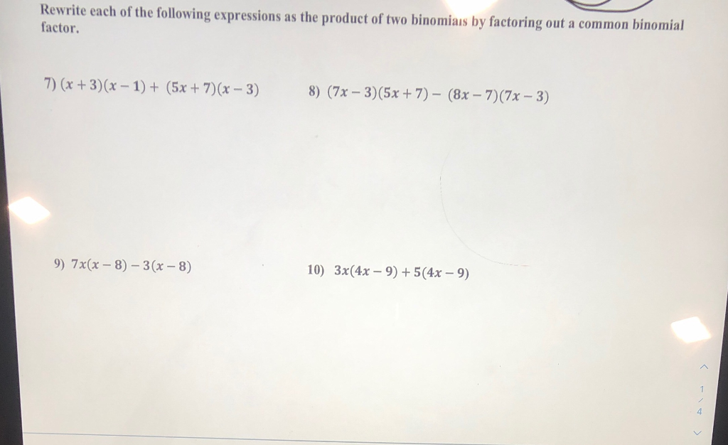 Solved Rewrite each of the following expressions as the | Chegg.com