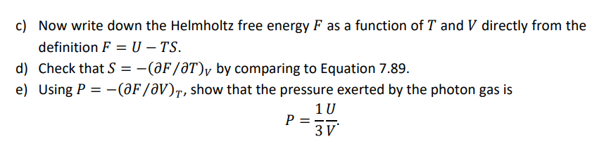 Solved 2) Show that the number of photons at equilibrium in | Chegg.com