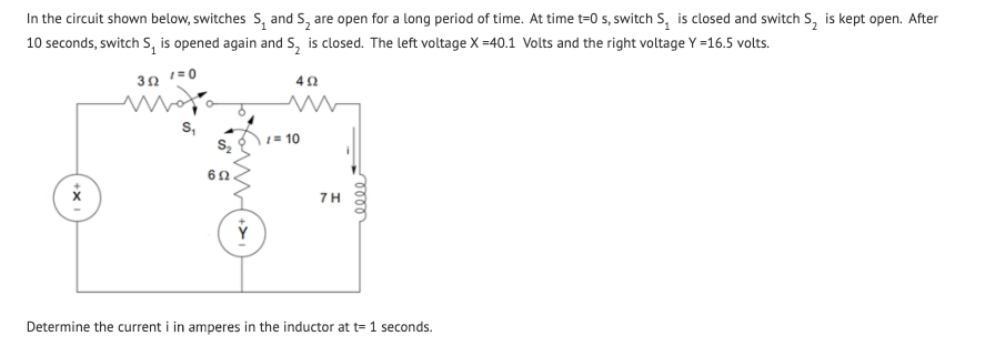 Solved In the circuit shown below, switches S and S, are | Chegg.com