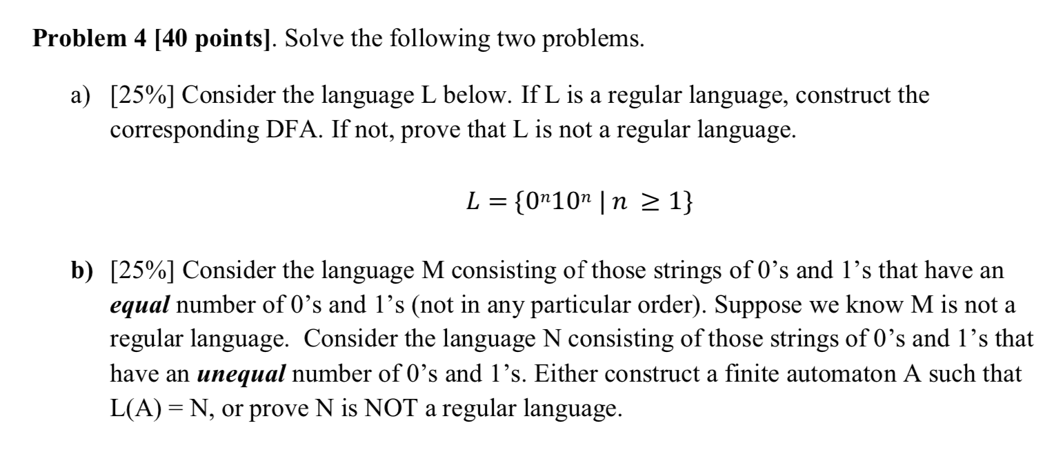 Solved Problem 4 [40 points). Solve the following two | Chegg.com Solved Problem 4 [40 points). Solve the following two | Chegg.com