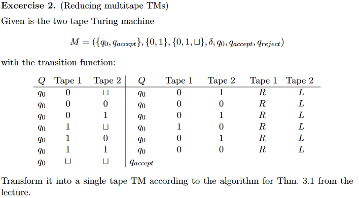 Solved Theorem 3.1A language is Turing-recognizable if and | Chegg.com