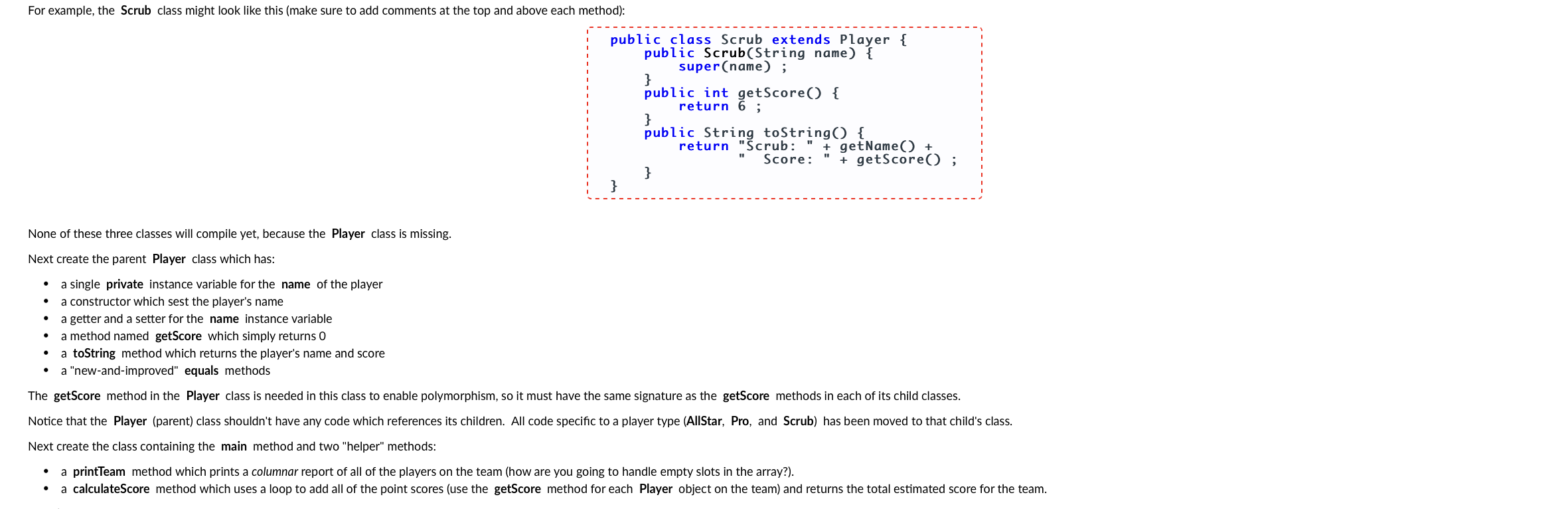 Solved Need help with this project for my java class. | Chegg.com
