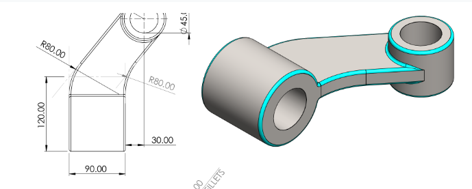 Solved Need solidworks drawing for this question. Show steps | Chegg.com