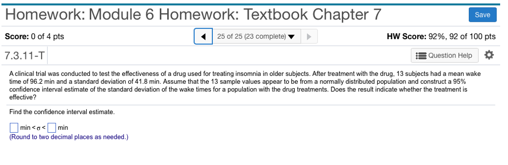 Solved Homework Module 6 Homework Textbook Chapter 7