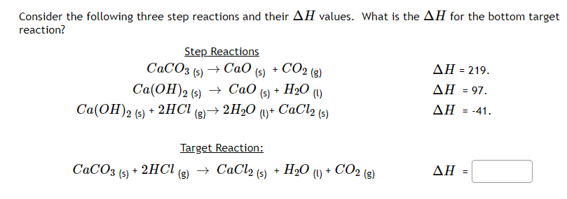 Solved Consider the following three step reactions and their | Chegg.com