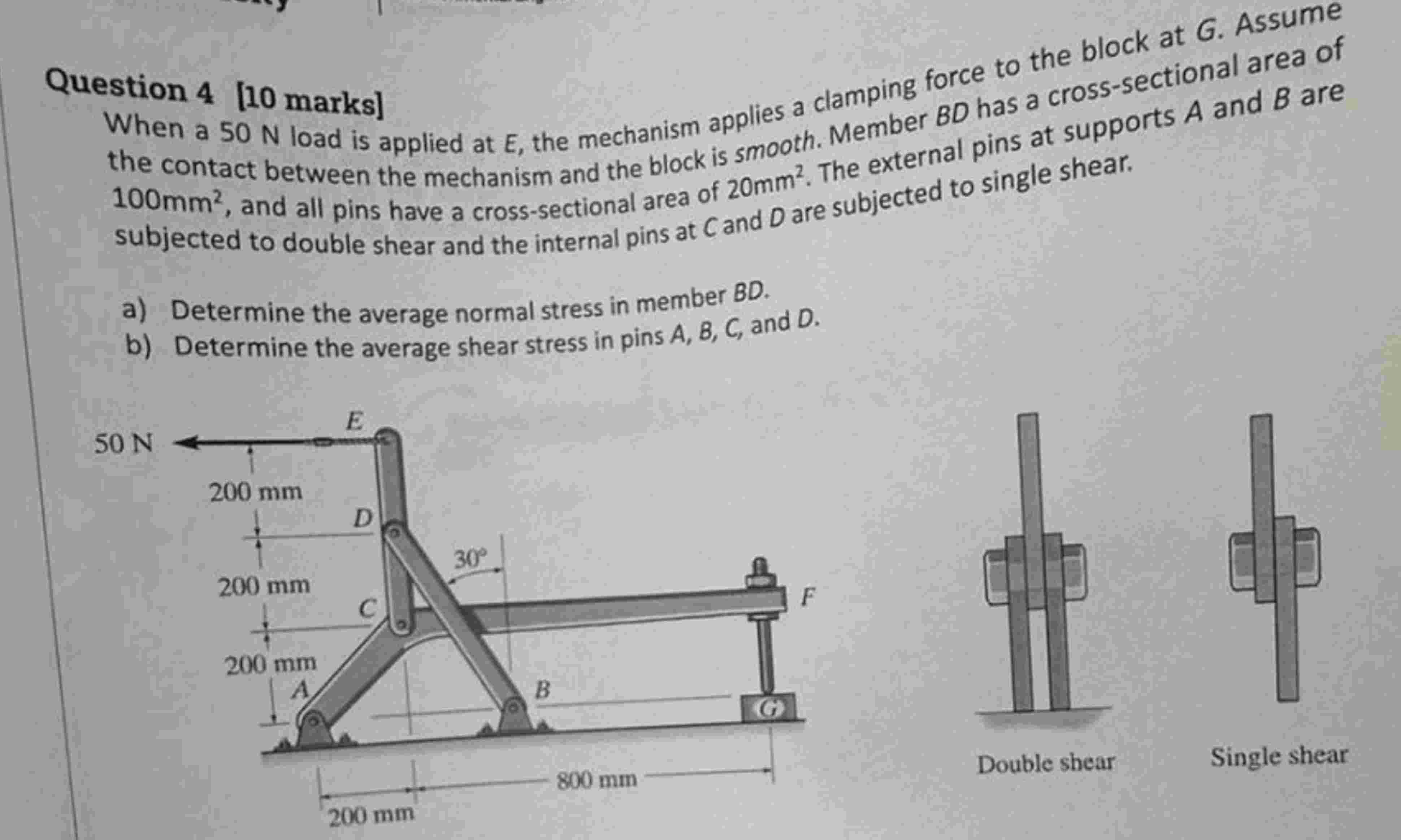 Solved solve this question pleaseWhen a 50 ﻿N load is | Chegg.com