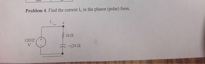 Solved Find the current I_o in the phasor (polar) form. | Chegg.com