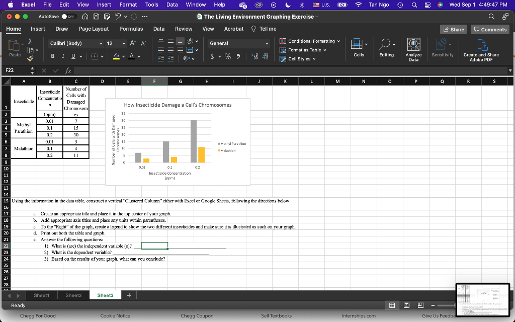 Solved Excel File Edit View Insert Format Tools Data U.S. | Chegg.com
