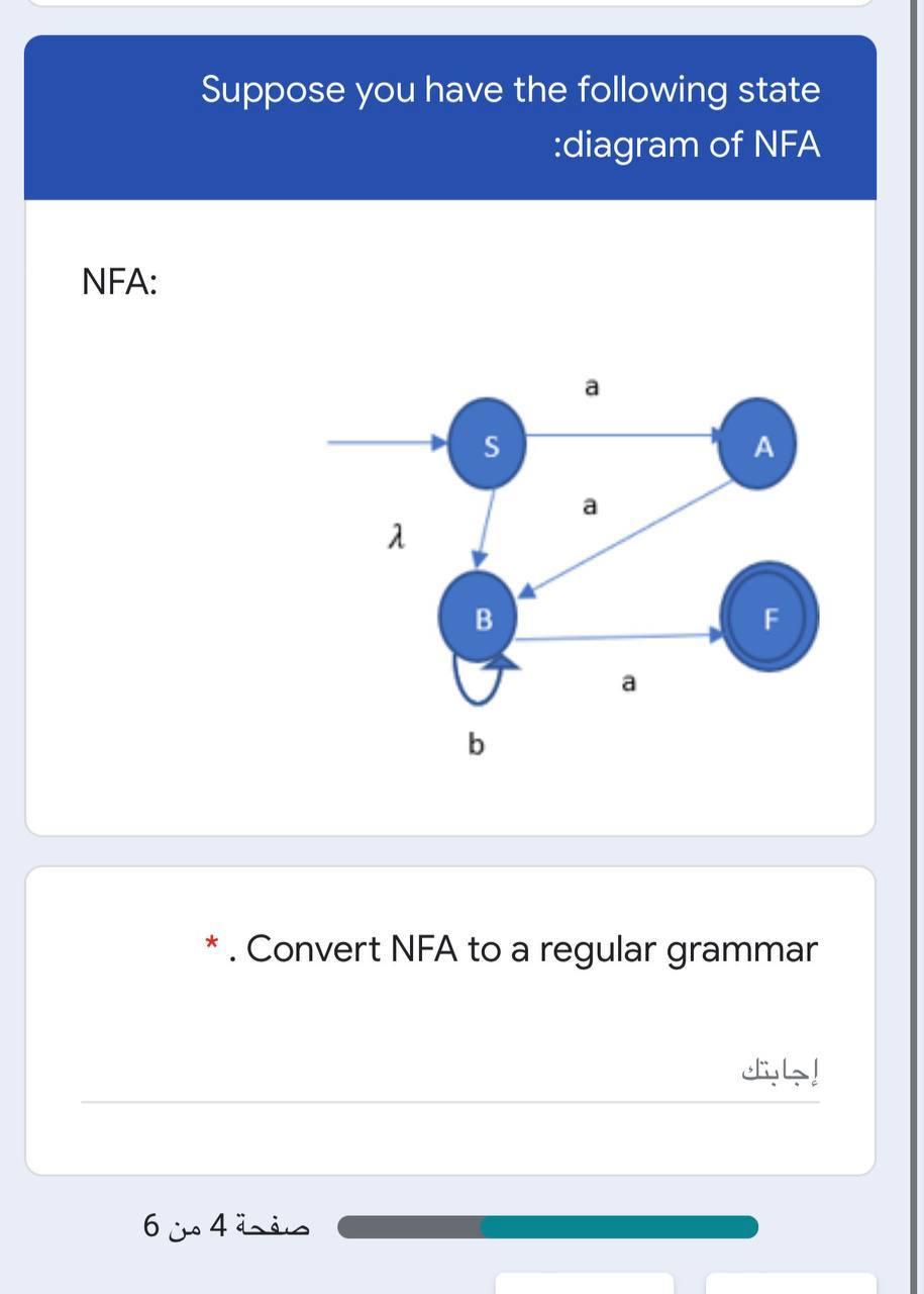 Solved Suppose you have the following state :diagram of NFA | Chegg.com
