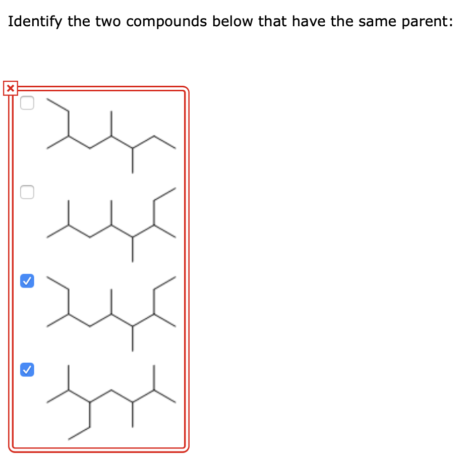 Solved Identify the two compounds below that have the same | Chegg.com