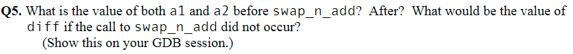 Solved Listing for swap_n_add.c: = -Nm non = 1 int | Chegg.com