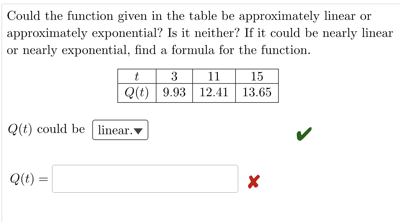 Solved Could the function given in the table be | Chegg.com Solved Could the function given in the table be | Chegg.com