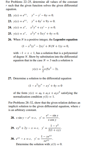 Solved For Problems 22-25, determine all values of the | Chegg.com