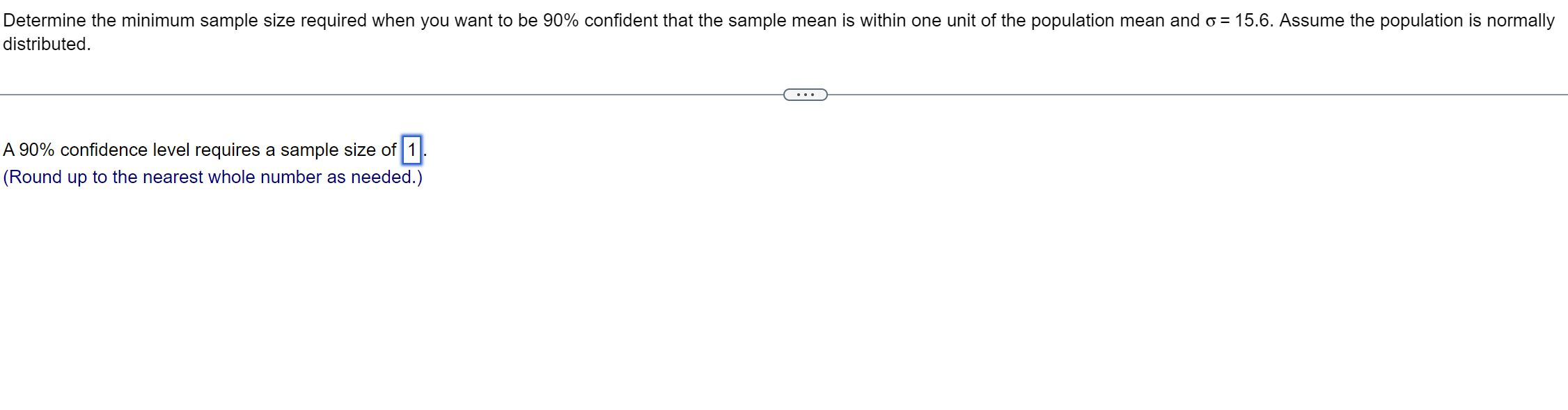 Solved Determine the minimum sample size required when you | Chegg.com