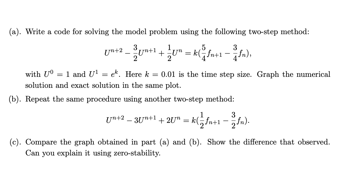 1 5 3 + (a). Write a code for solving the model | Chegg.com