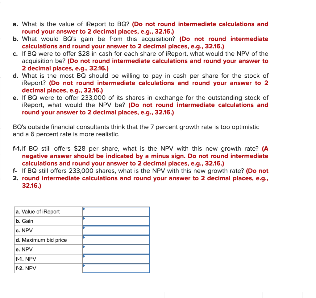 Solved Problem 29-15 Calculating NPV BQ, | Chegg.com
